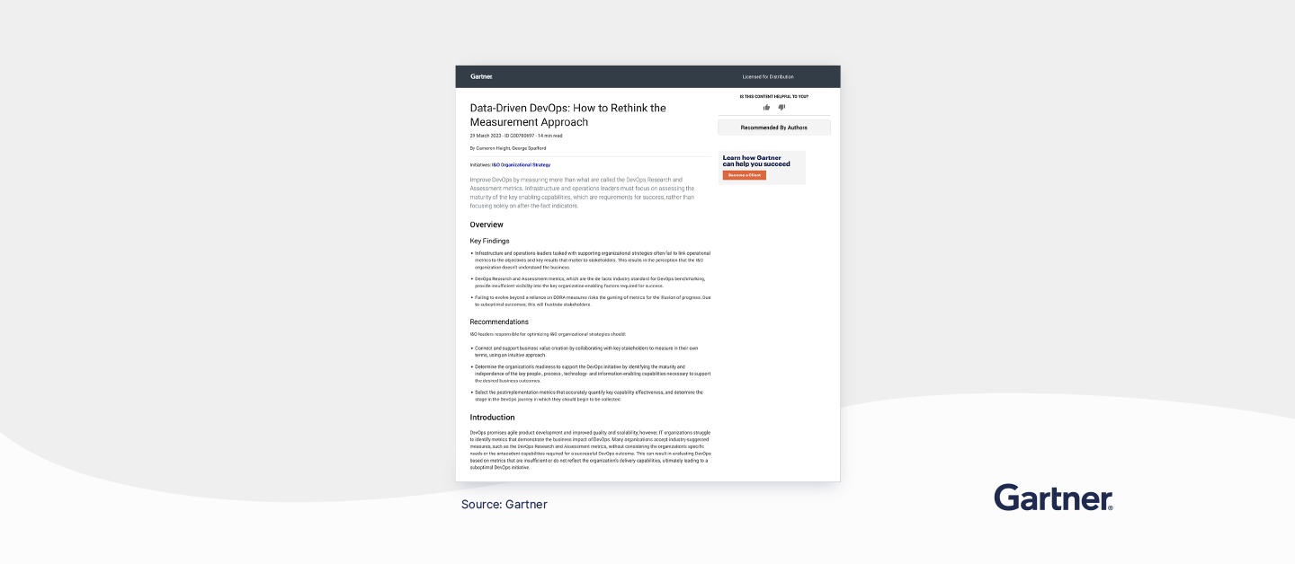 7 steps to align DevOps performance metrics with business goals | Gearset